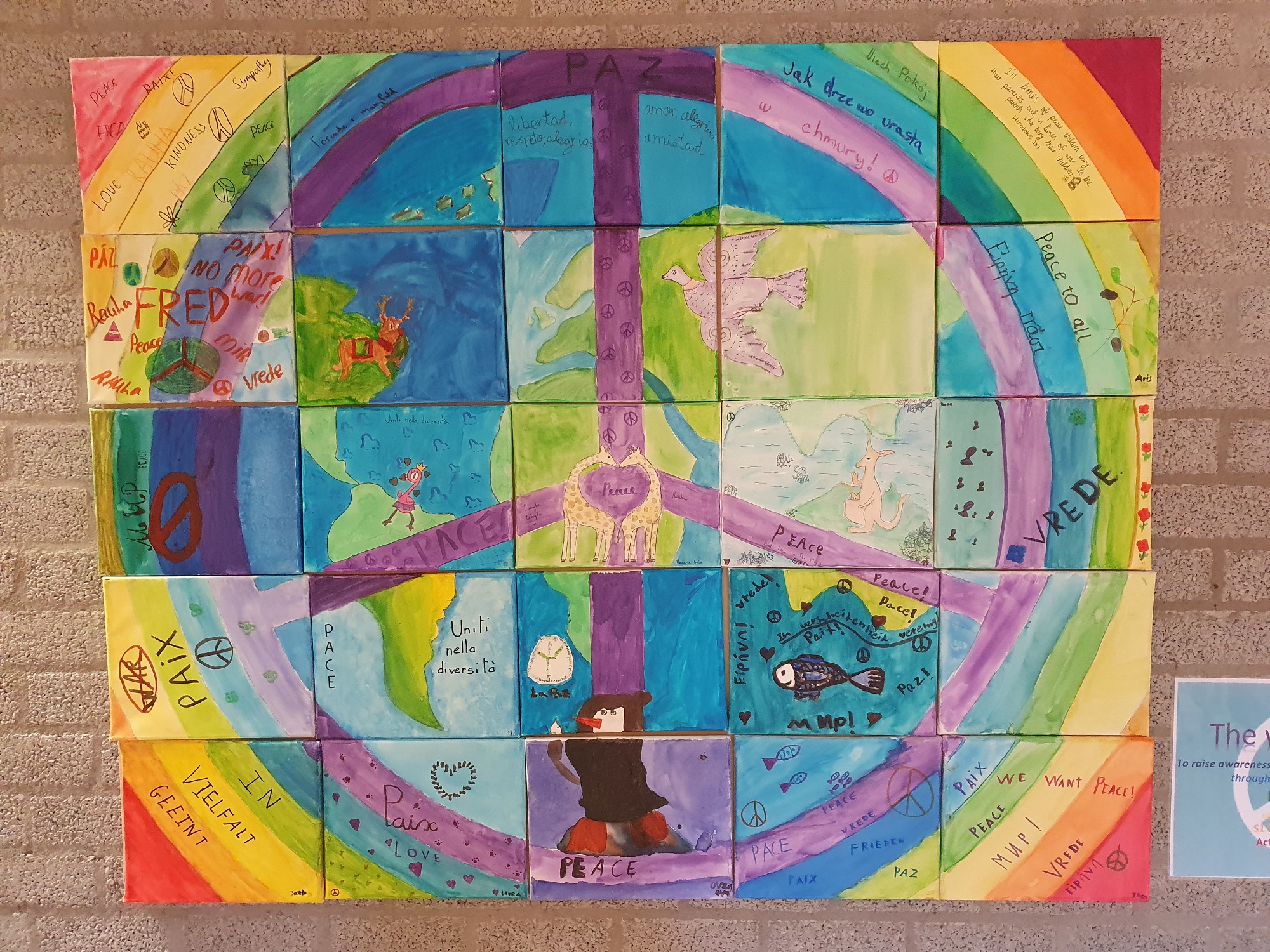 The Wall of Peace | European School of Bergen (NL)