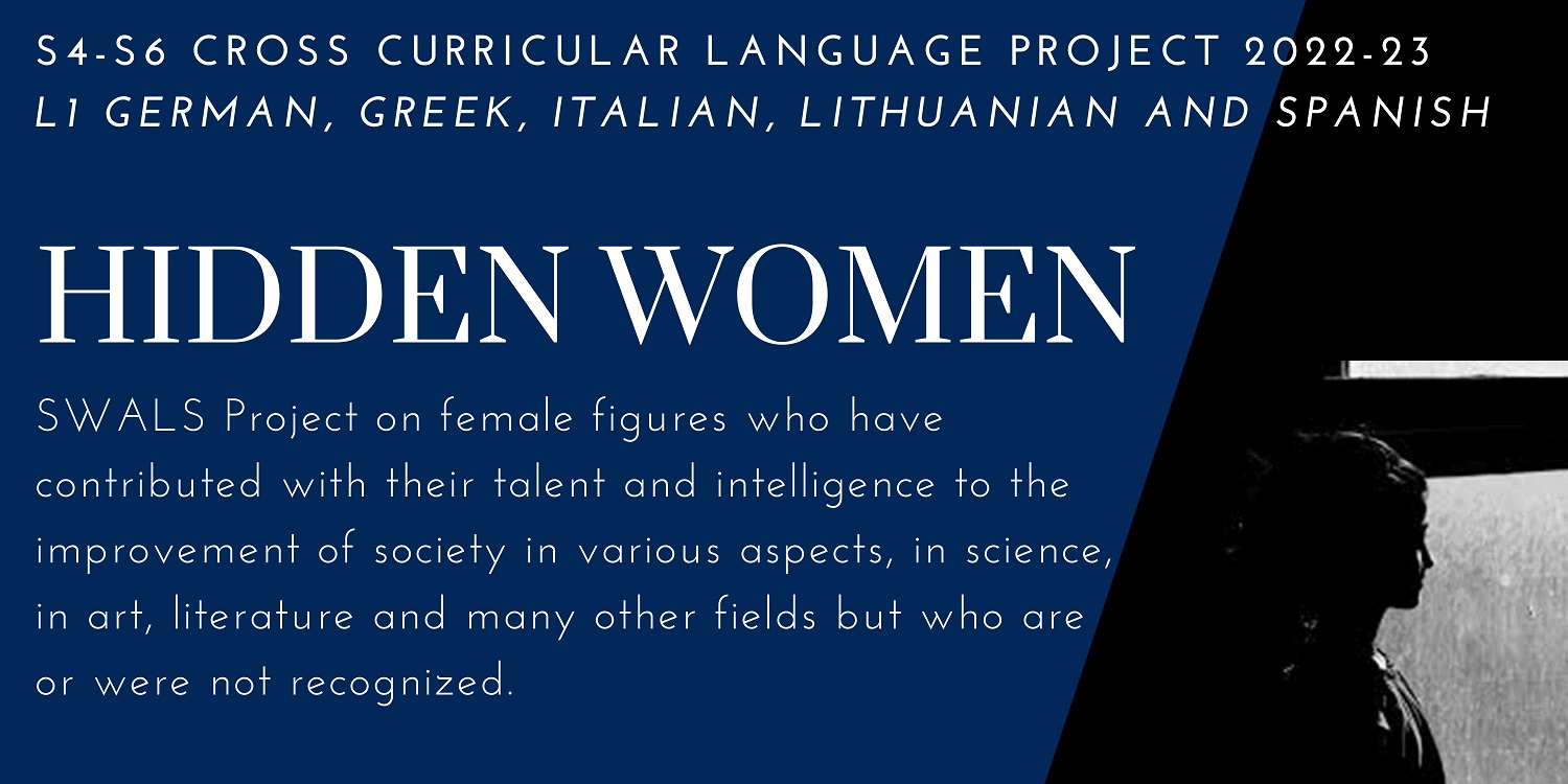 Hidden women – SWALS S4, S5 and S6 L1 project | European School of ...