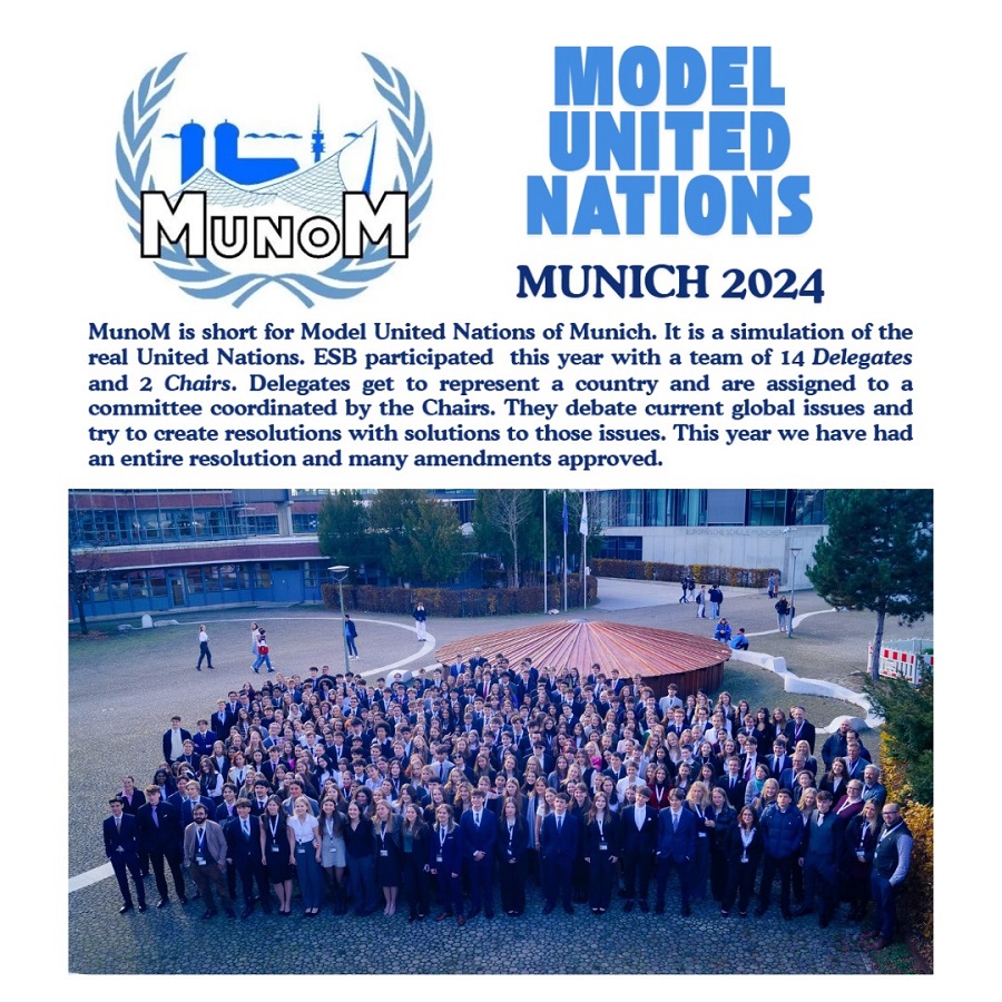 Model United Nations of Munich 2024! | European School of Bergen (NL)